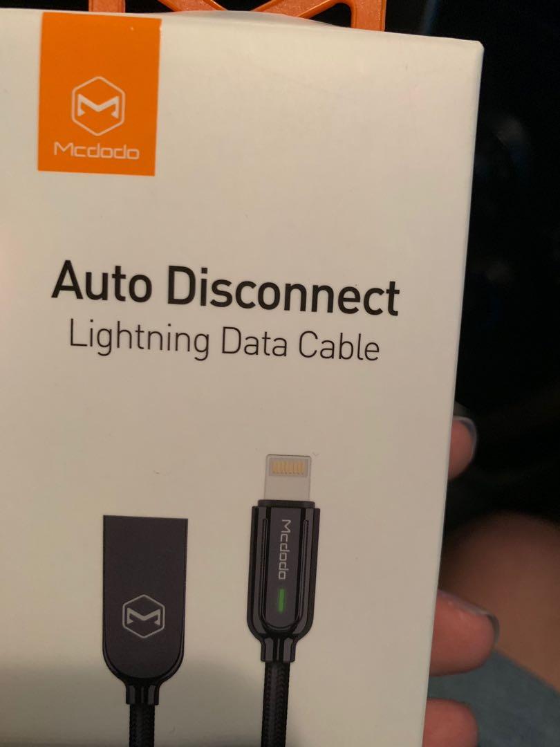 Mcdodo Auto Disconnect IPhone Cable, Mobile Phones & Gadgets, Mobile ...
