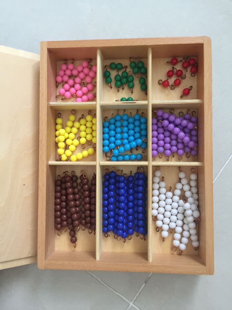 Montessori-inspired math beads, Hobbies & Toys, Toys & Games on Carousell