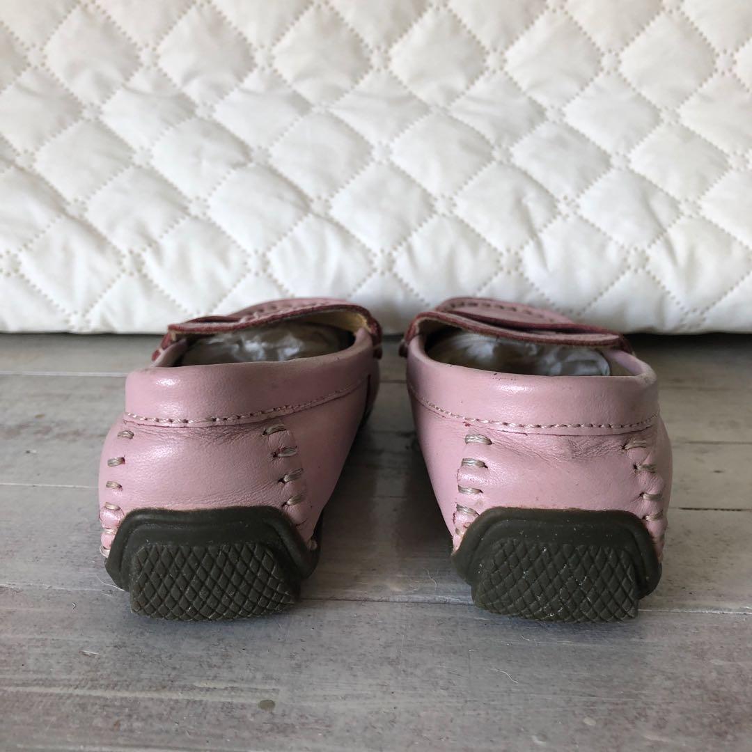Pabder Girls' Toddlers’ Pink Calf Leather Penny Loafers Shoes size 7K ...
