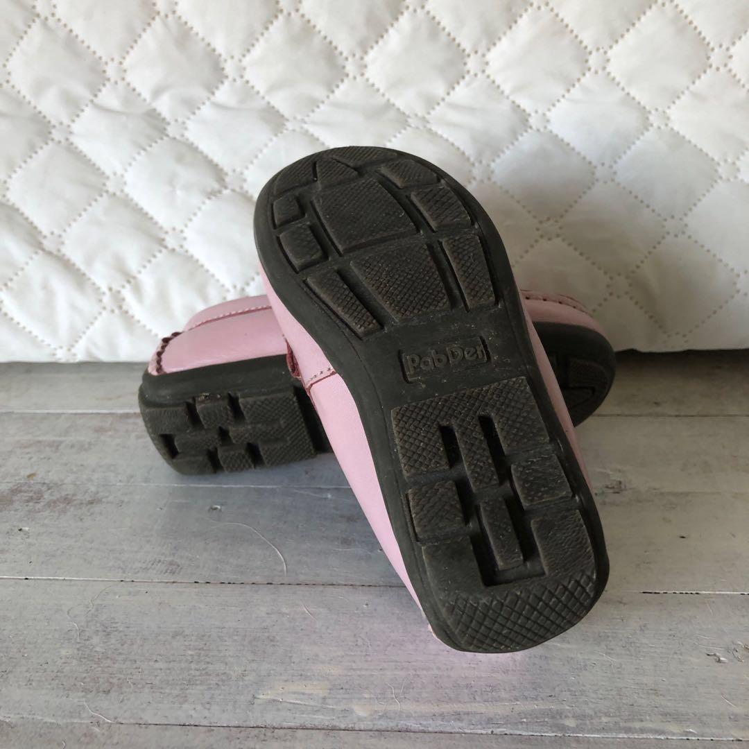Pabder Girls' Toddlers’ Pink Calf Leather Penny Loafers Shoes size 7K ...
