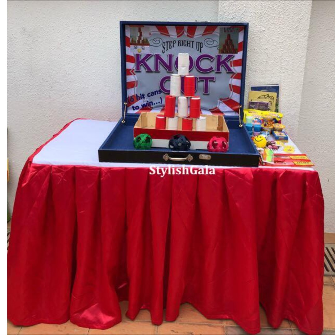 [RENTAL] PARTY CARNIVAL GAME STALL / BOOTH - KNOCK DOWN, Hobbies & Toys ...