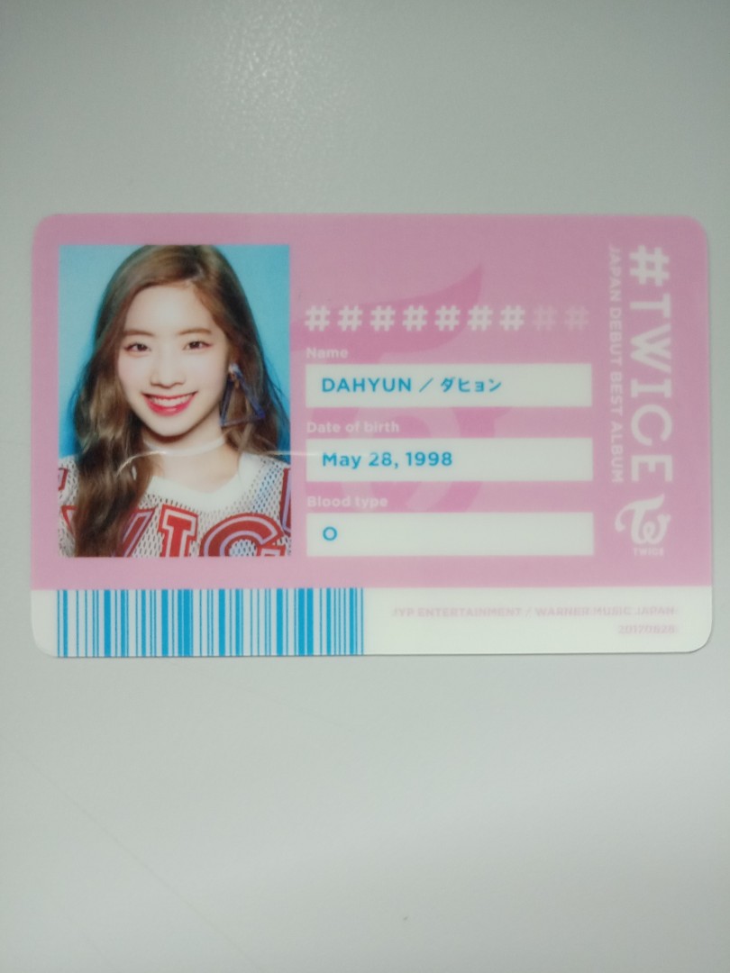 twice dahyun id, Hobbies & Toys, Memorabilia & Collectibles, K-Wave on ...