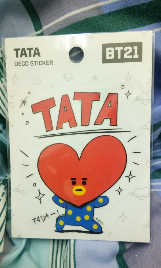 BT21 Deco Sticker - Tata, Hobbies & Toys, Memorabilia & Collectibles, K ...