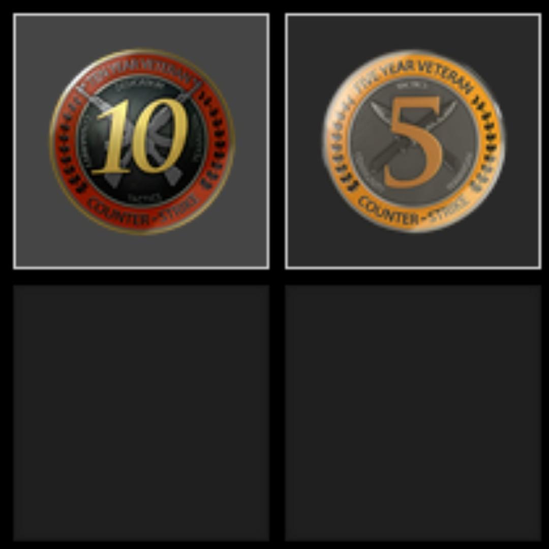 CS:GO Prime - 5 & 10 Years Veteran Coin, Video Gaming, Gaming ...