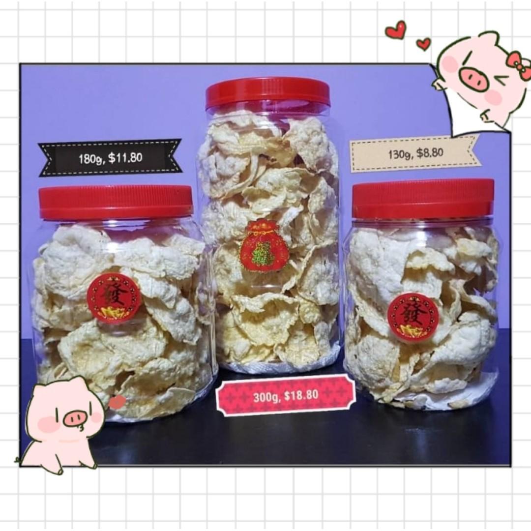 Freshly fried Belinjau Crackers - Bitter Crackers, Food & Drinks ...