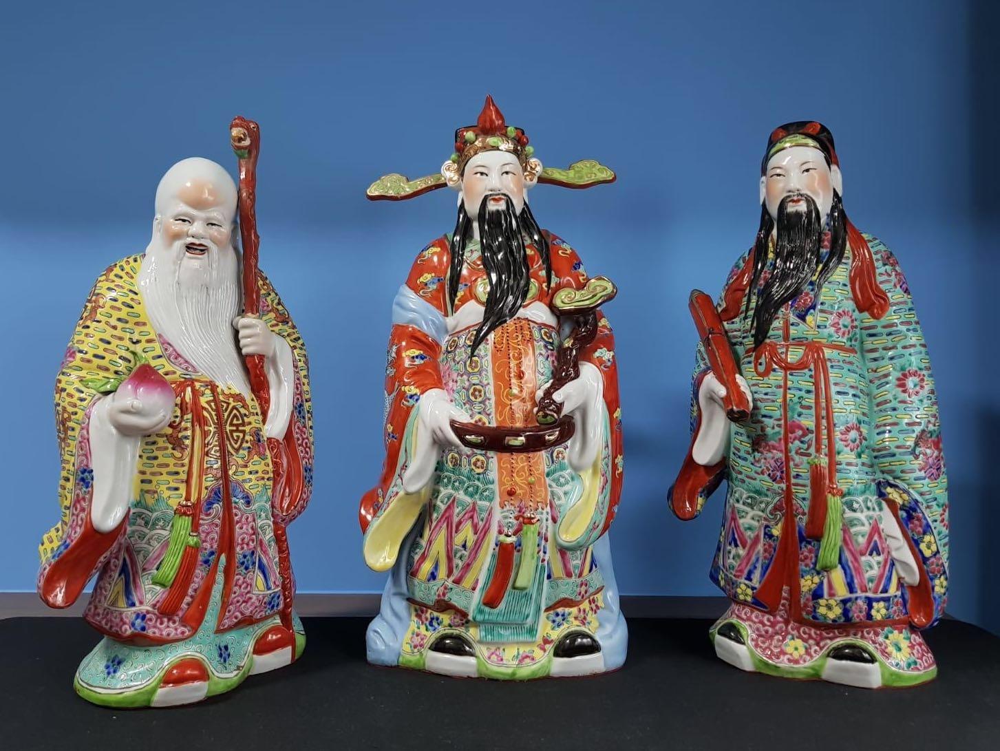 Fu Lu Shou - God statues, Hobbies & Toys, Memorabilia & Collectibles ...