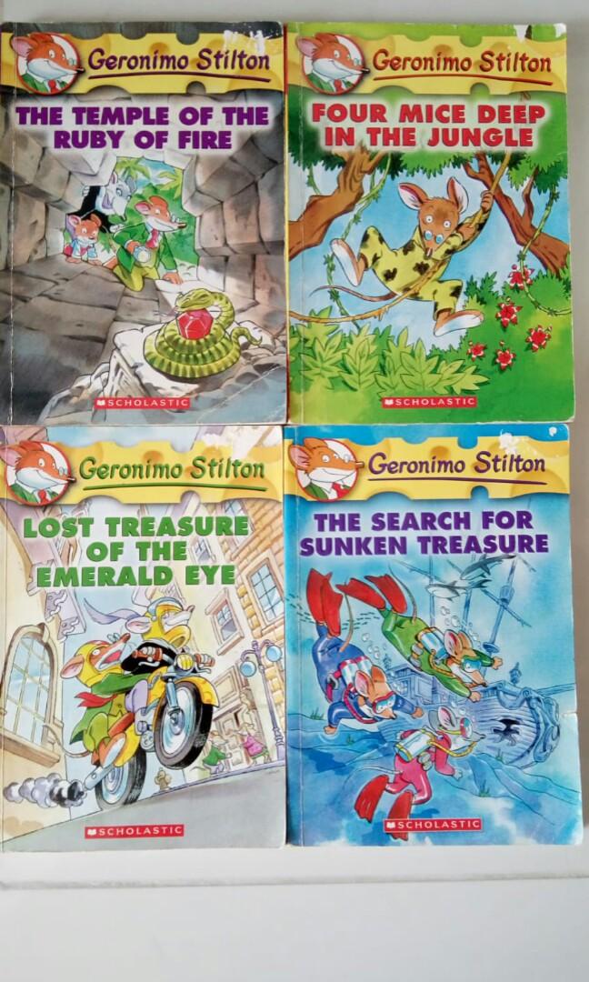 Set of 4 Geromino Stilton Adventure, Hobbies & Toys, Books & Magazines ...