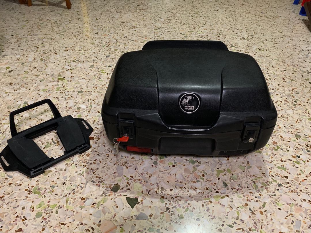 Hepco & becker H&B 45L junior topcase box with backrest and baseplate ...