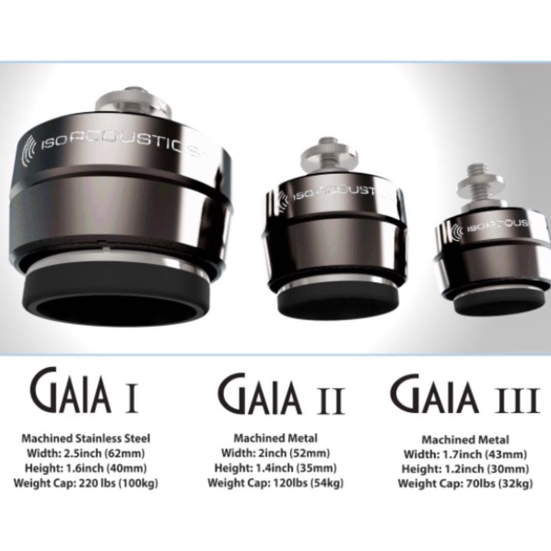 GAIA 1 ACOUSTIC ISOLATION FEET ISOACOUSTICS, Hobbies & Toys, Music ...