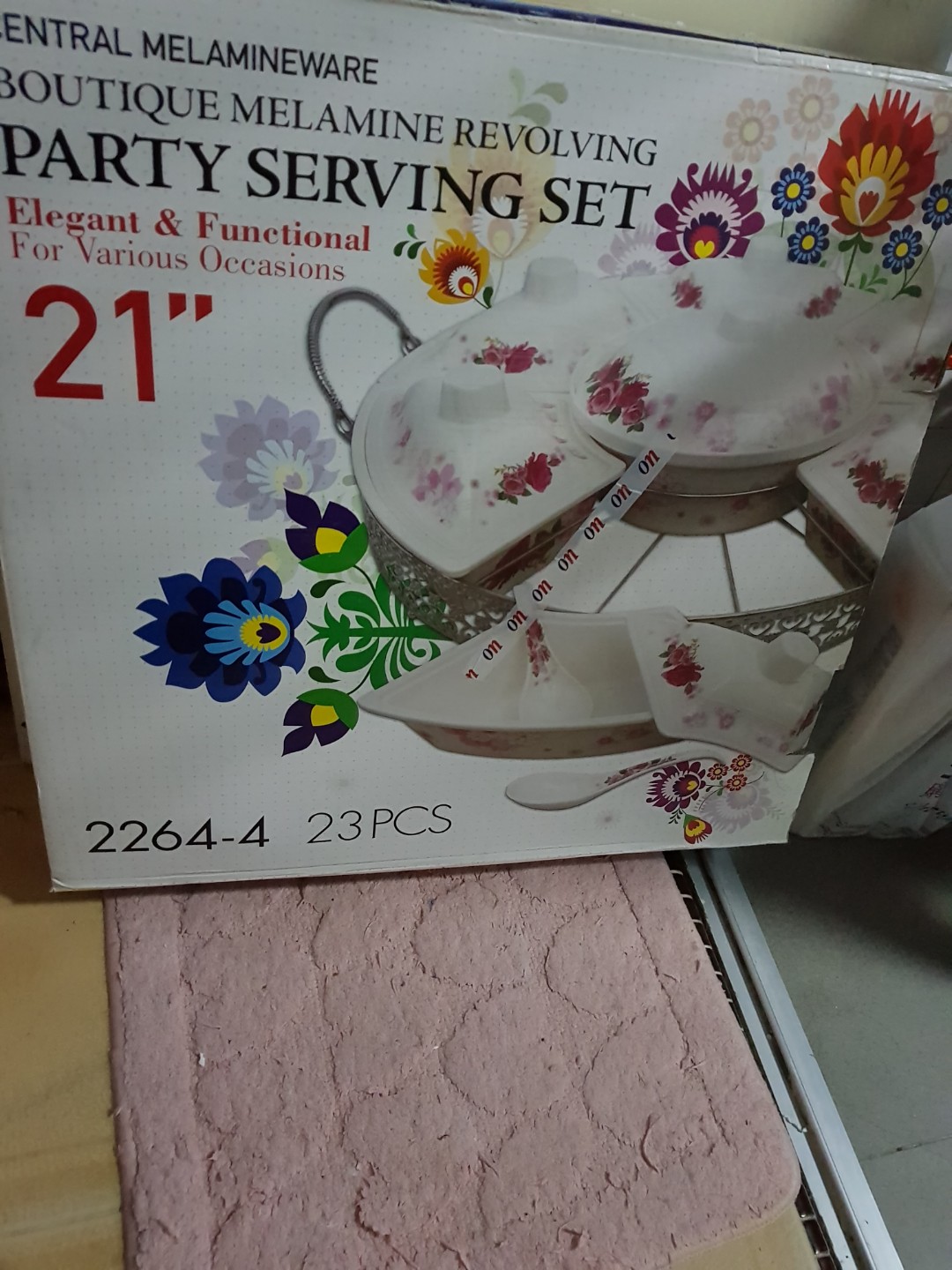 Melamine food server with rotation, Furniture & Home Living ...