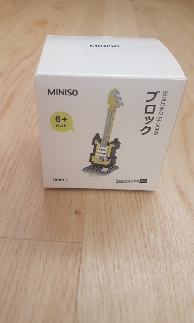 Miniso Electric Guitar Building Blocks, Hobbies & Toys, Stationery ...
