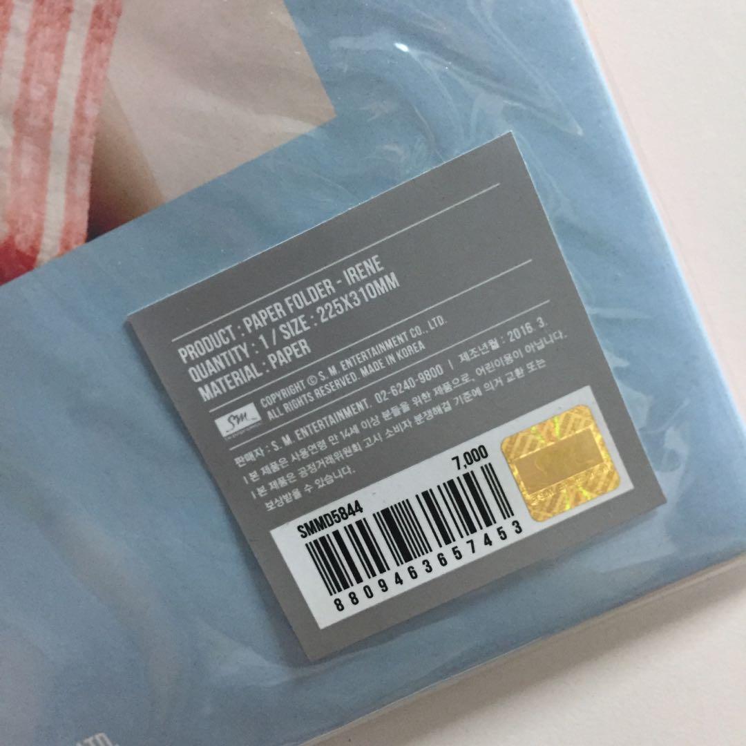 Red Velvet Irene Paper Folder, Hobbies & Toys, Memorabilia ...