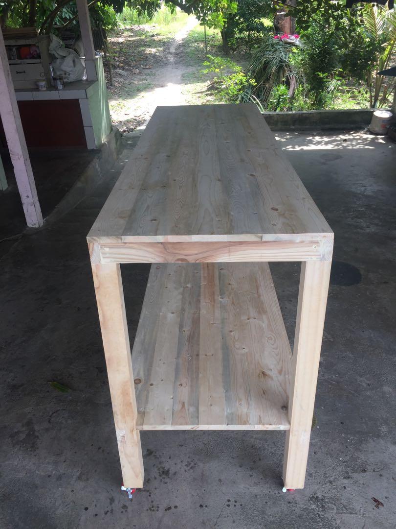 Table pinewood for workbench, Furniture & Home Living, Furniture ...