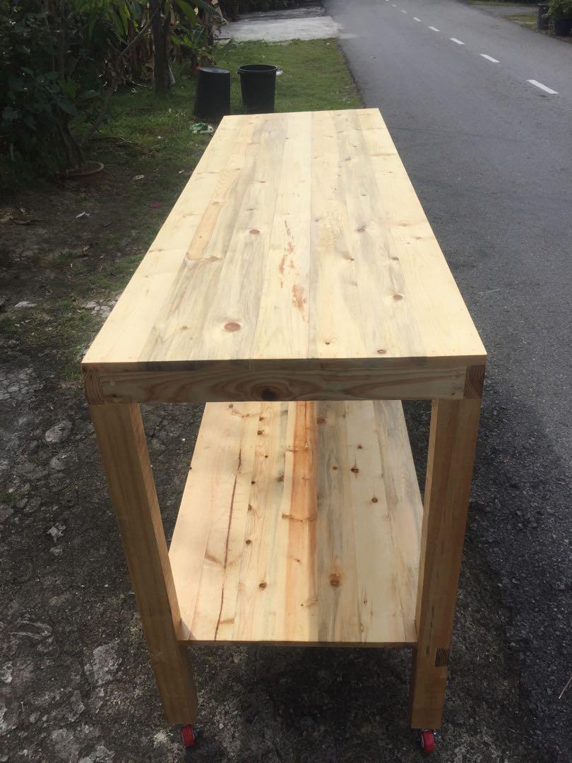 Table pinewood for workbench, Furniture & Home Living, Furniture ...
