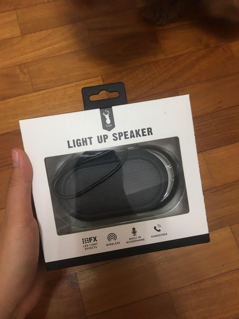 Typo light up speaker, Audio, Soundbars, Speakers & Amplifiers on Carousell