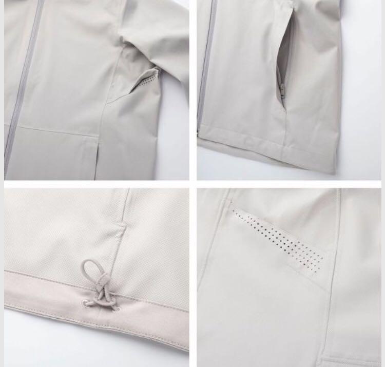 Uniqlo Japan Japanese Women Blocktech Block Tech Windproof Park Silver ...