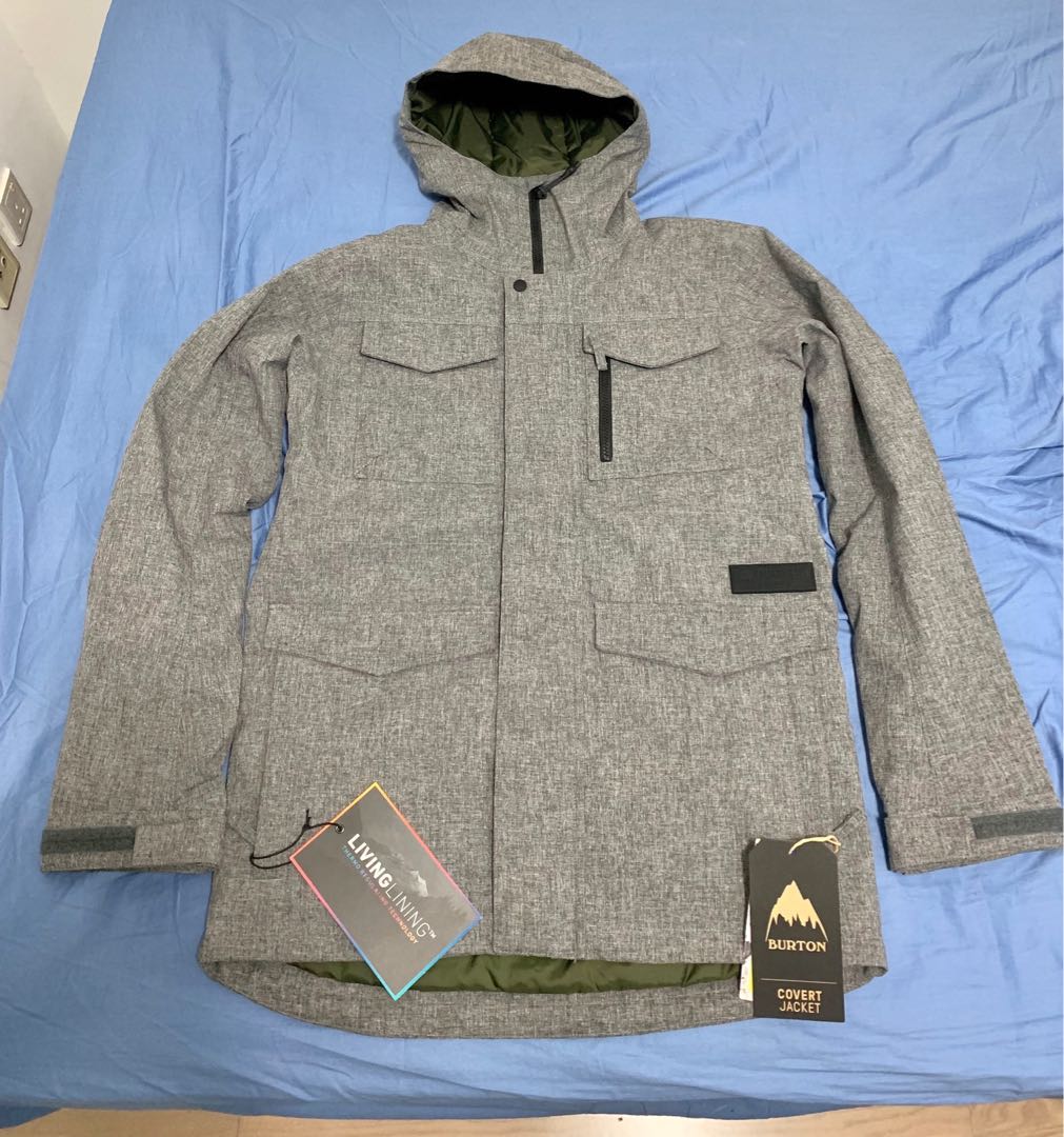 「全新」滑雪外套/雪褸 Burton Covert Jacket 灰色 美國尺寸S碼, 男裝, 外套及戶外衣服 - Carousell
