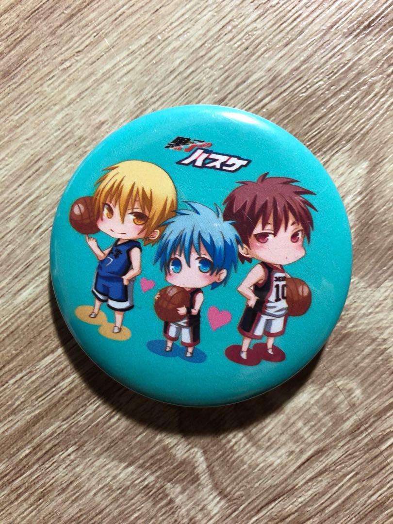 Assorted Anime Badges: Kuroko no Basuke, One Piece, Tokyo Ghoul ...