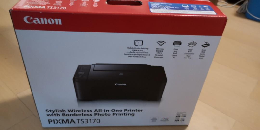 Canon Pixma TS3170 printer, 電腦＆科技, 打印機及影印機 - Carousell
