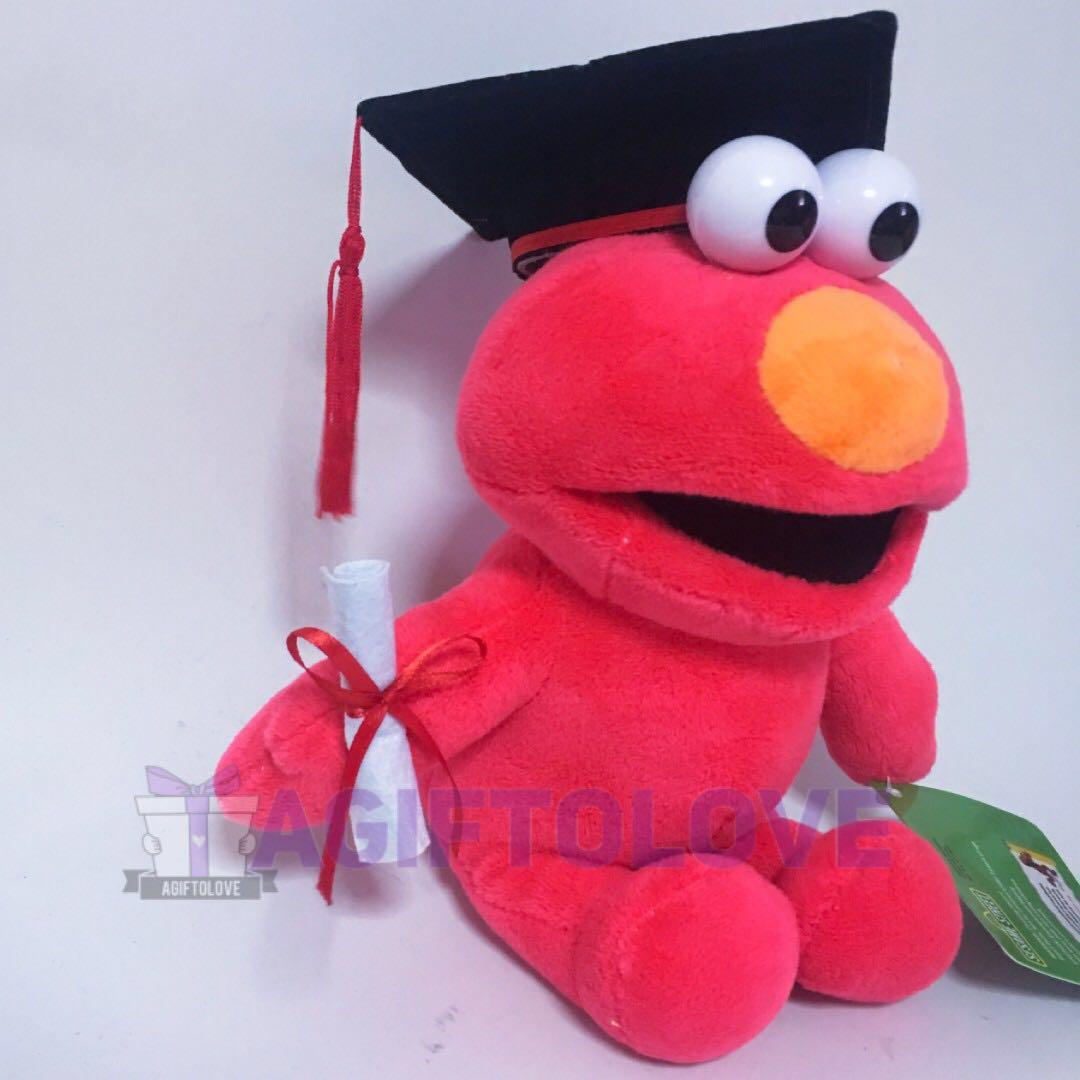 Elmo Graduation Plush Gift Set, Hobbies & Toys, Toys & Games on Carousell