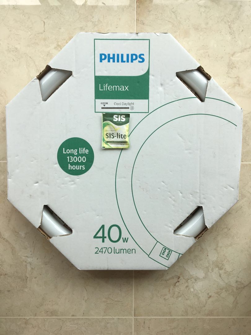 Fluorescent light 40w daylight Philips circular, Furniture & Home ...