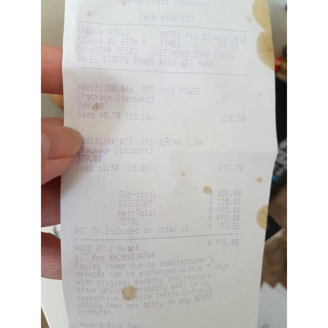 Ifi Audio Gemini Dual Headed USB 2.0 Cable (1.5m), Audio, Portable ...