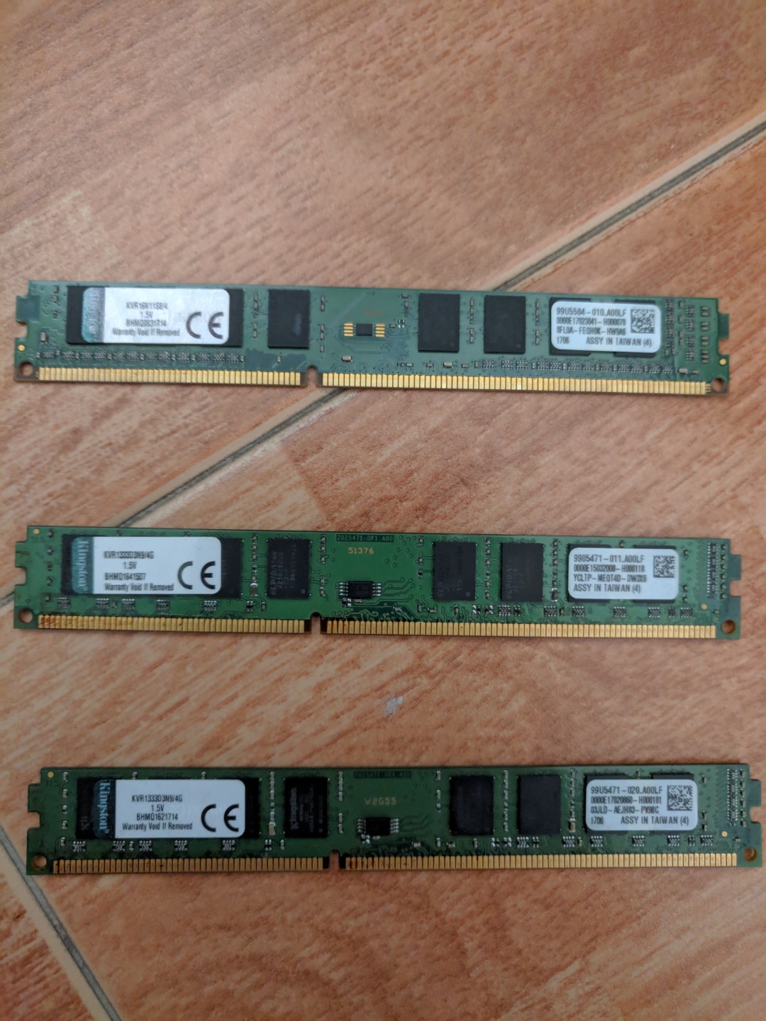 Kingston DDR3 RAM 4gb sticks, Computers & Tech, Parts & Accessories ...