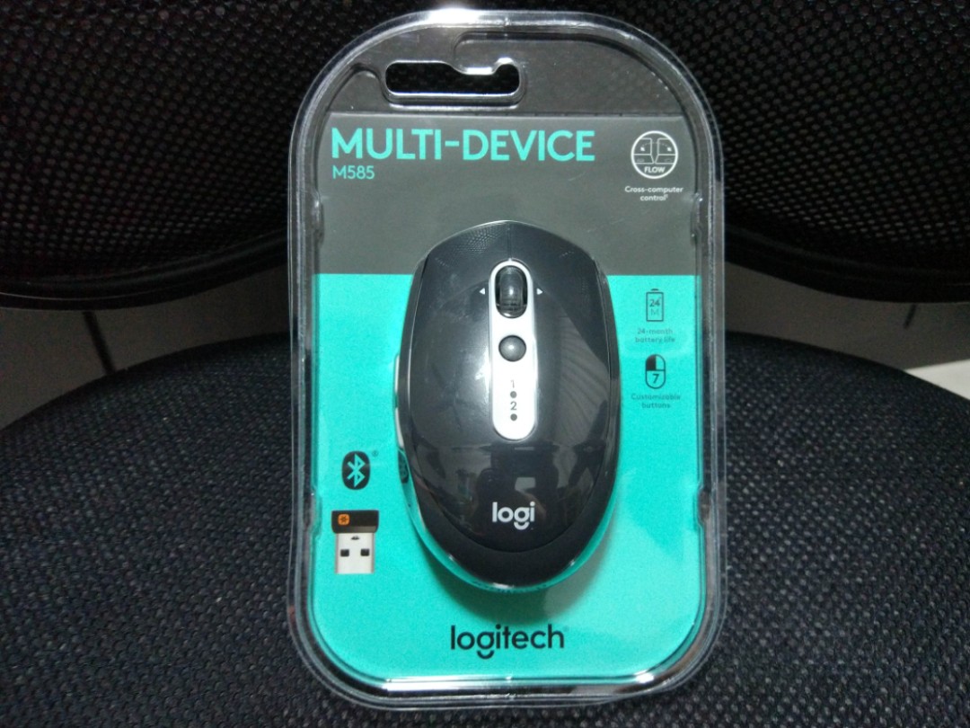 Logitech Wireless M585 Multi-Device Multi-Tasking Mouse, Computers ...