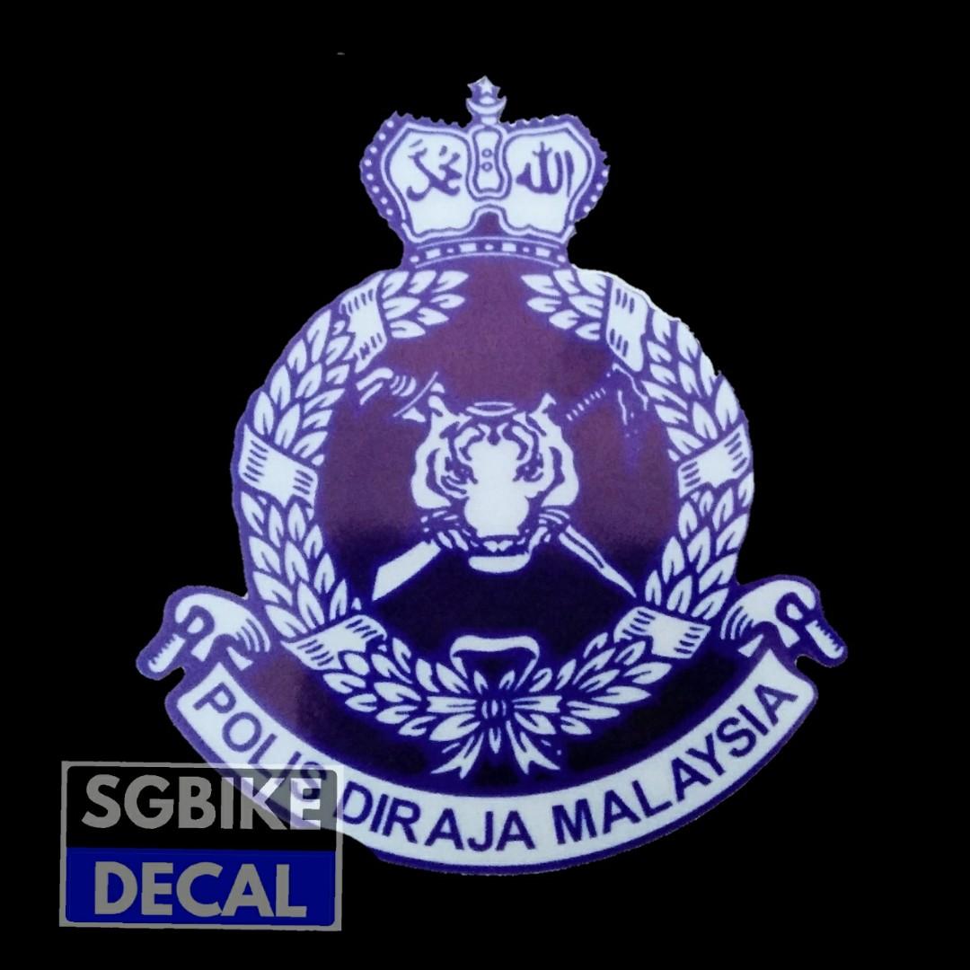 Malaysia Police Reflective Sticker, Motorcycles, Motorcycle Accessories ...