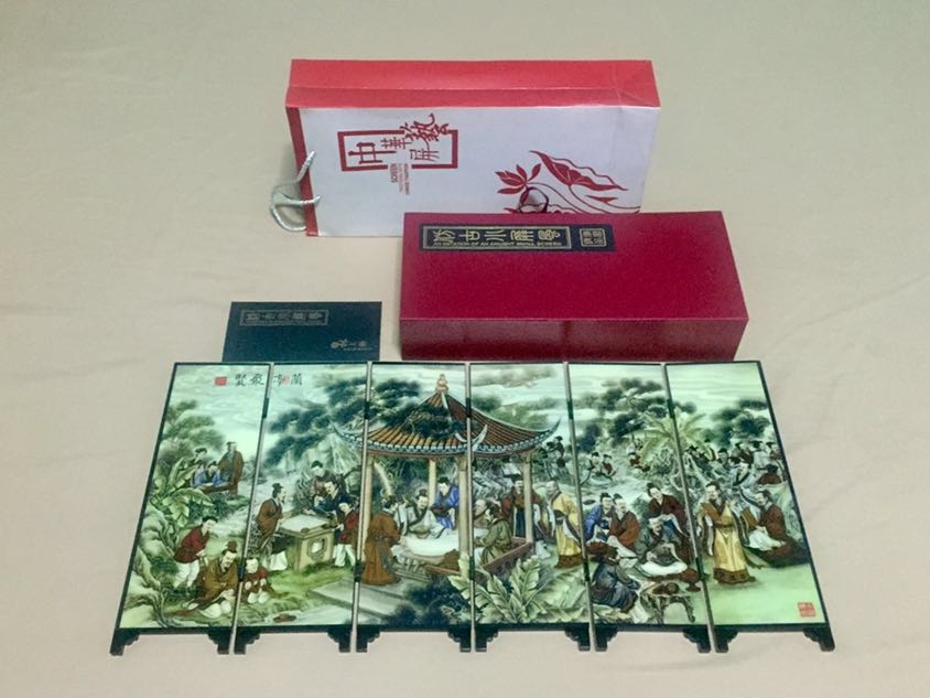 Miniature Ancient Chinese Screen from Taiwan, Furniture & Home Living ...