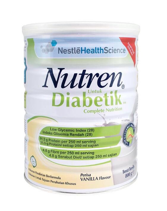 Nestle Nutren Milk Powder (Diabetes) Vanilla, Health & Nutrition ...
