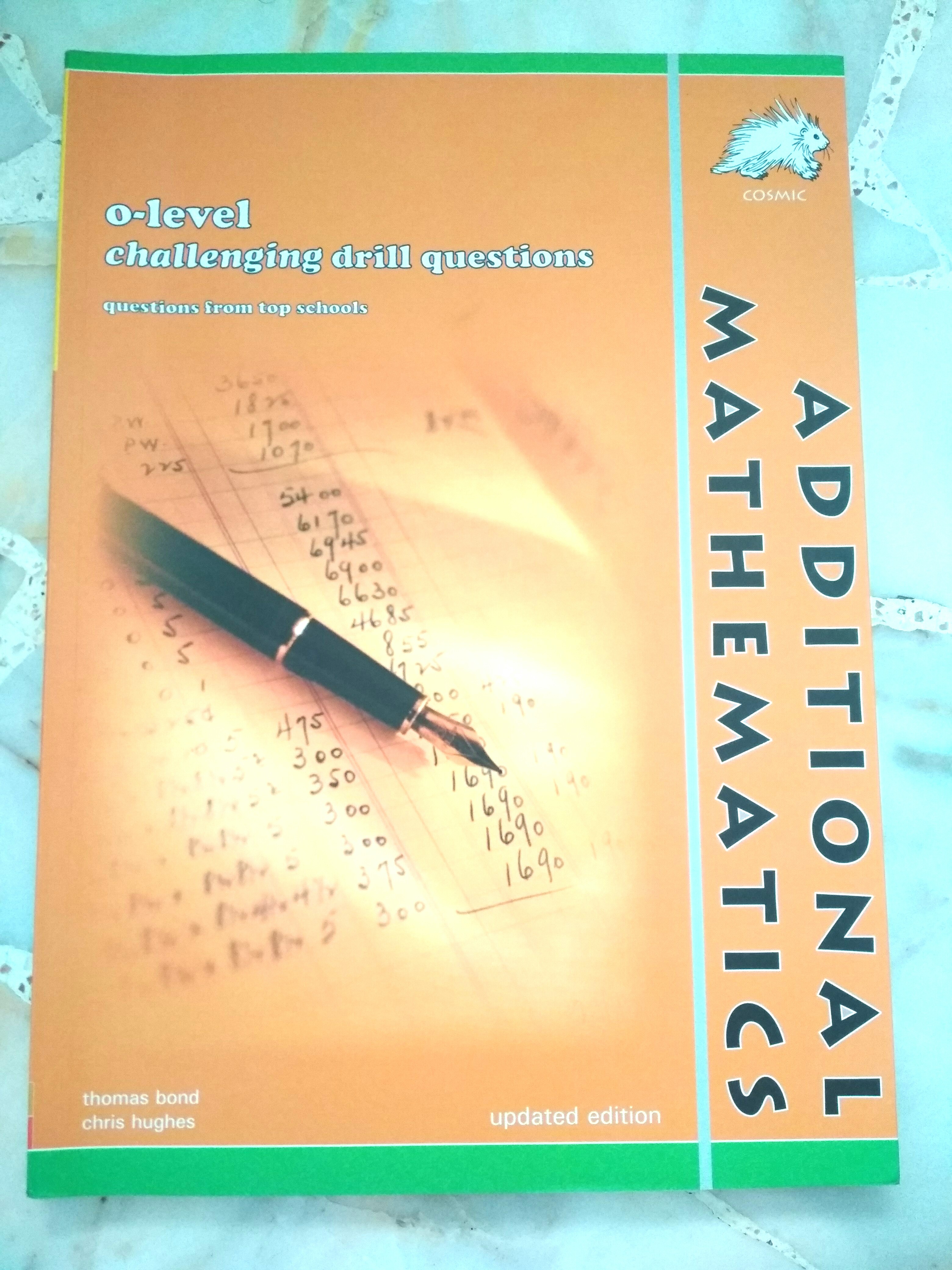 O level additional mathematics challenging drill questions, Hobbies ...