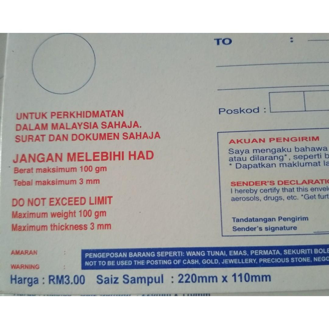 Pos Express Envelope, Hobbies & Toys, Stationery & Craft, Stationery ...