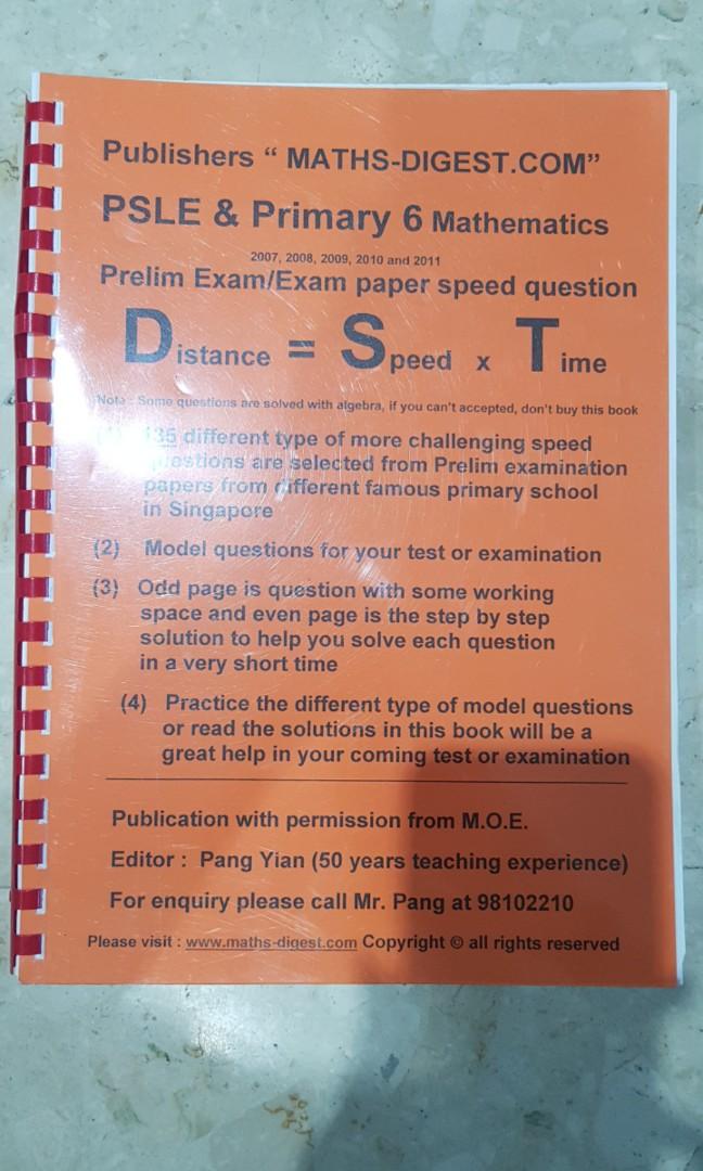 PSLE MATHS-DIGEST.COM worksheets, Hobbies & Toys, Books & Magazines ...