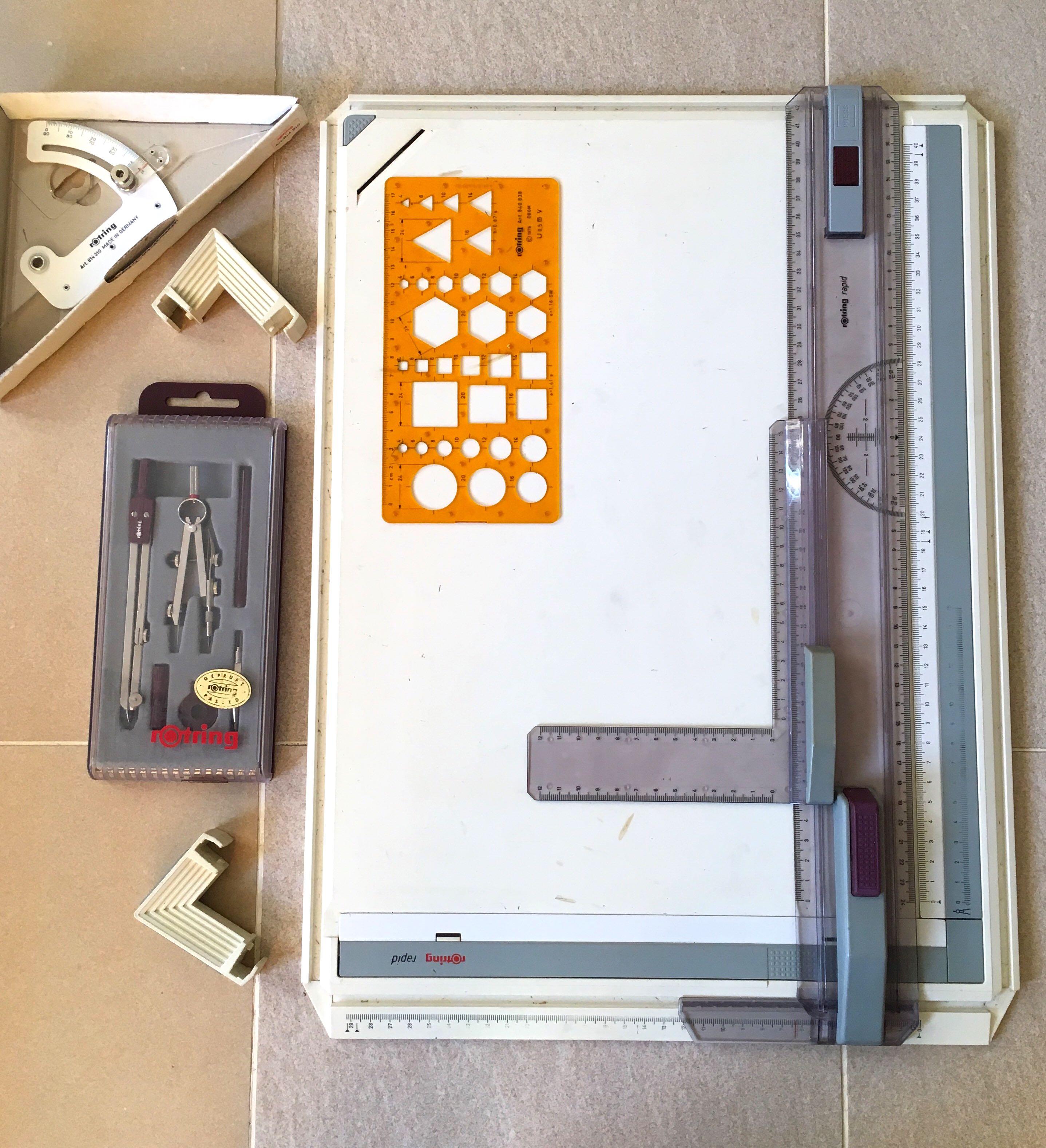 Rotring Architectural Draughting & Drawing Board, Hobbies & Toys ...