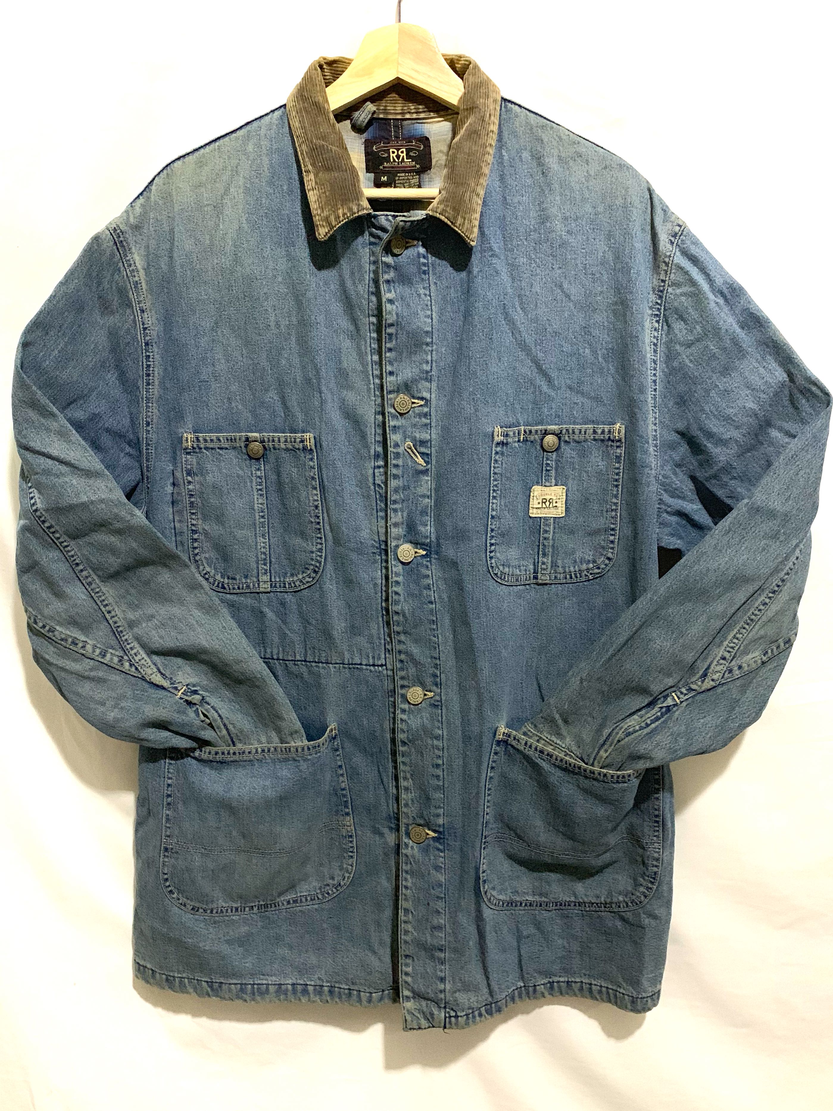 RRL double RL Ralph Lauren Chore denim, Men's Fashion, Coats, Jackets ...