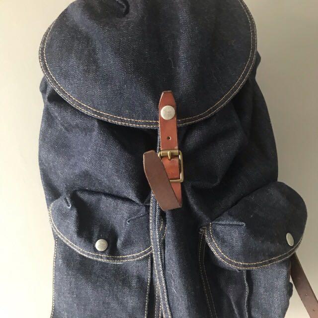 RRL Riley Denim Rucksack, Men's Fashion, Bags, Backpacks on Carousell