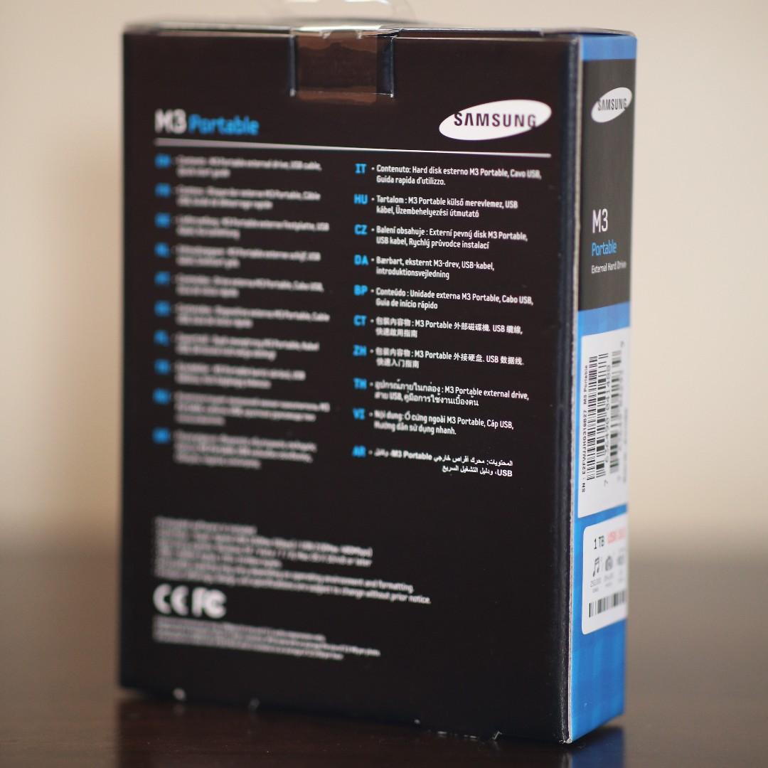 Samsung M3 1TB USB 3 External Hard Disk, Computers & Tech, Parts ...
