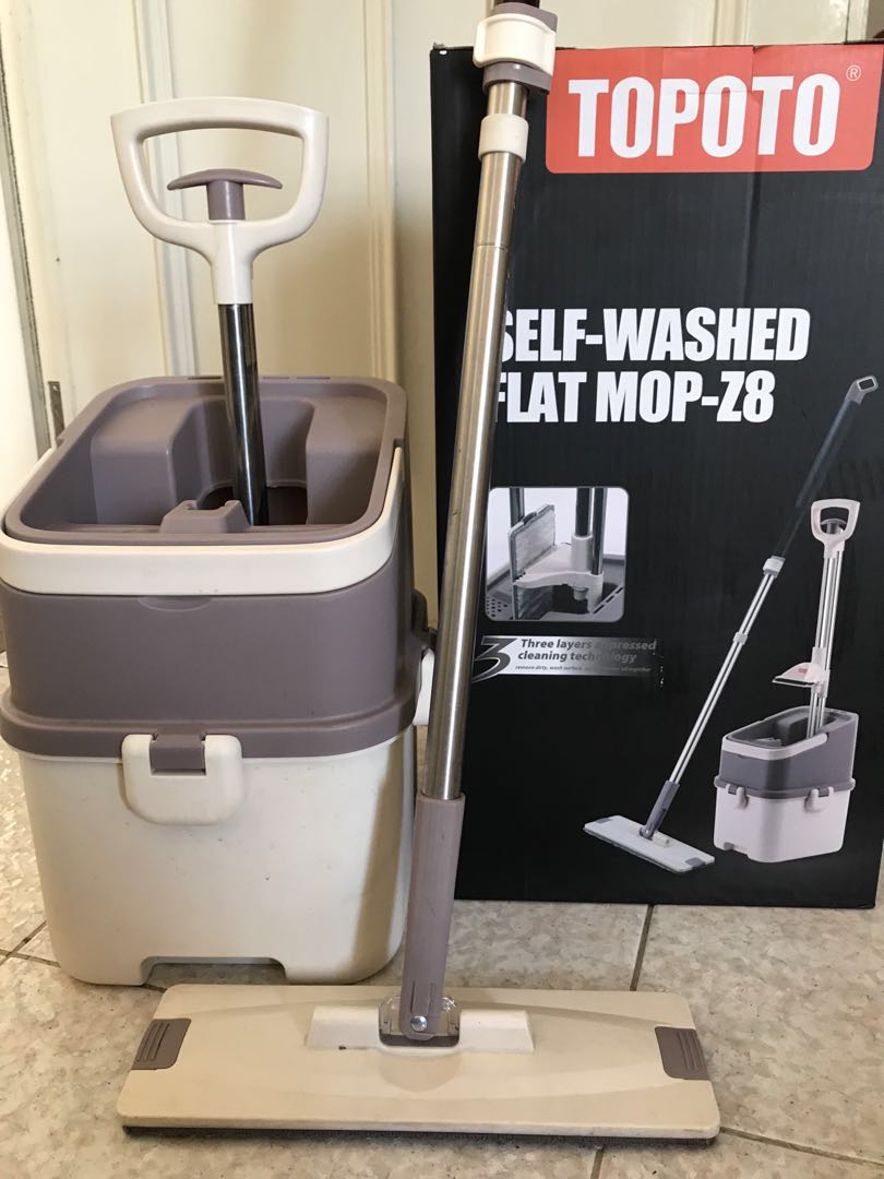 Self Washed flat Mopper, Furniture & Home Living, Cleaning & Homecare ...