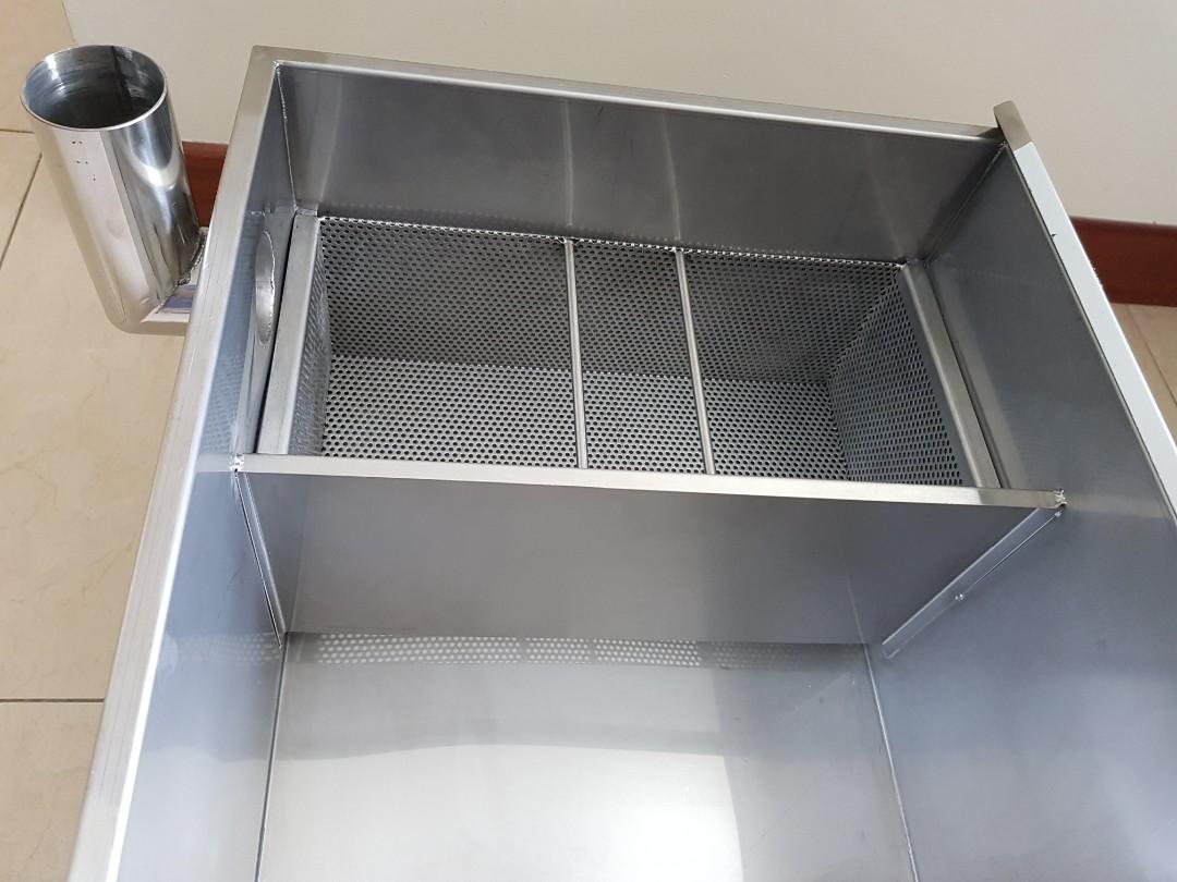 Stainless Steel Portable Grease Trap, Furniture & Home Living, Bathroom ...
