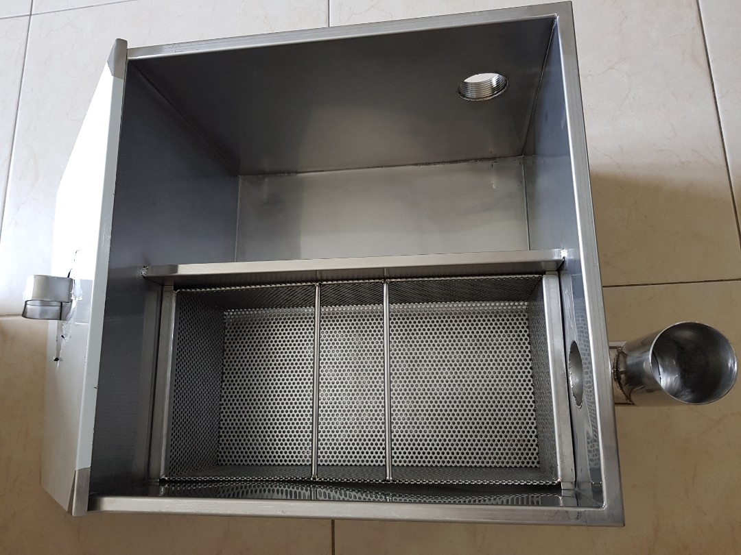 Stainless Steel Portable Grease Trap, Furniture & Home Living, Bathroom ...