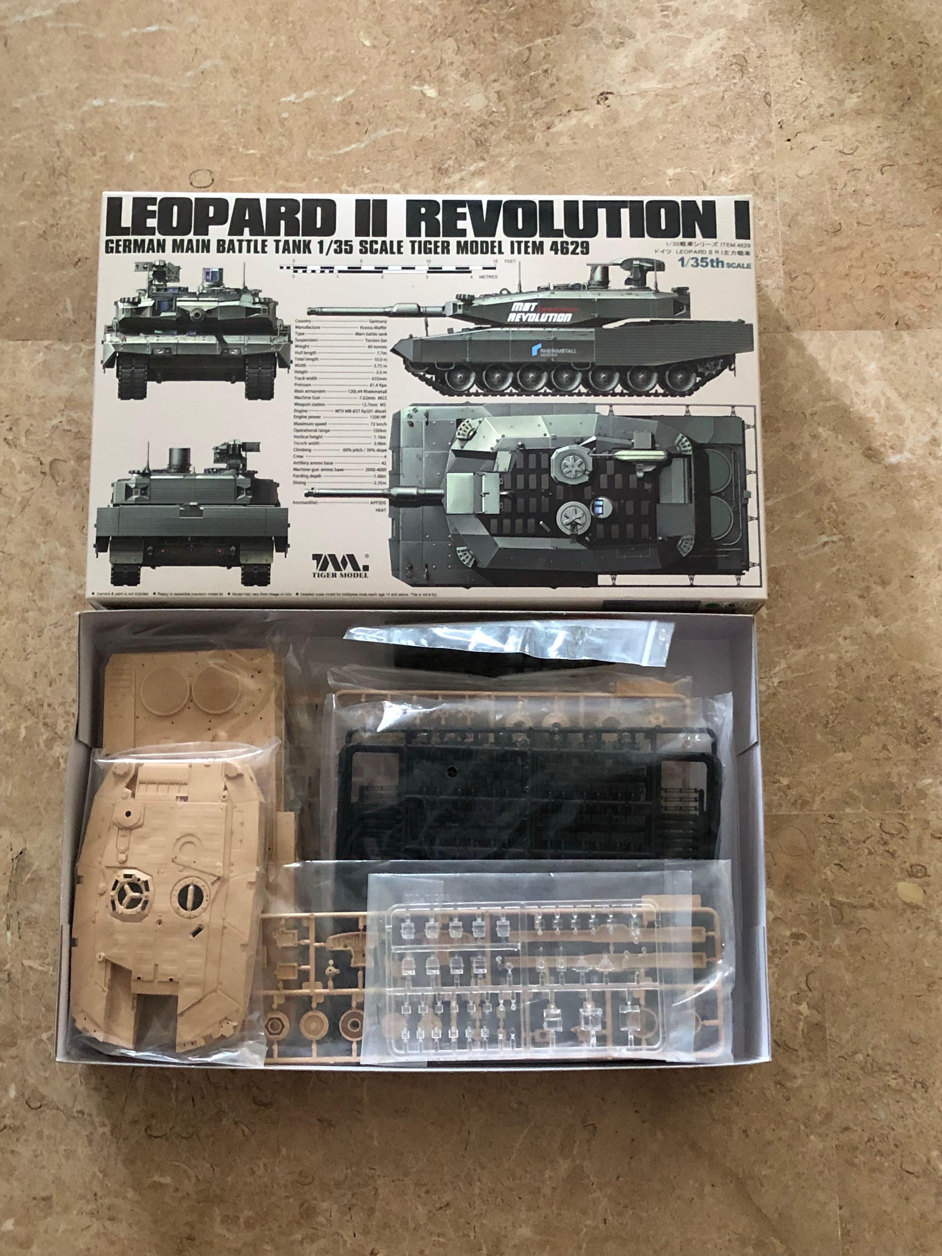 Tiger Model 1/35 Leopard II Revolution I, Hobbies & Toys, Toys & Games ...