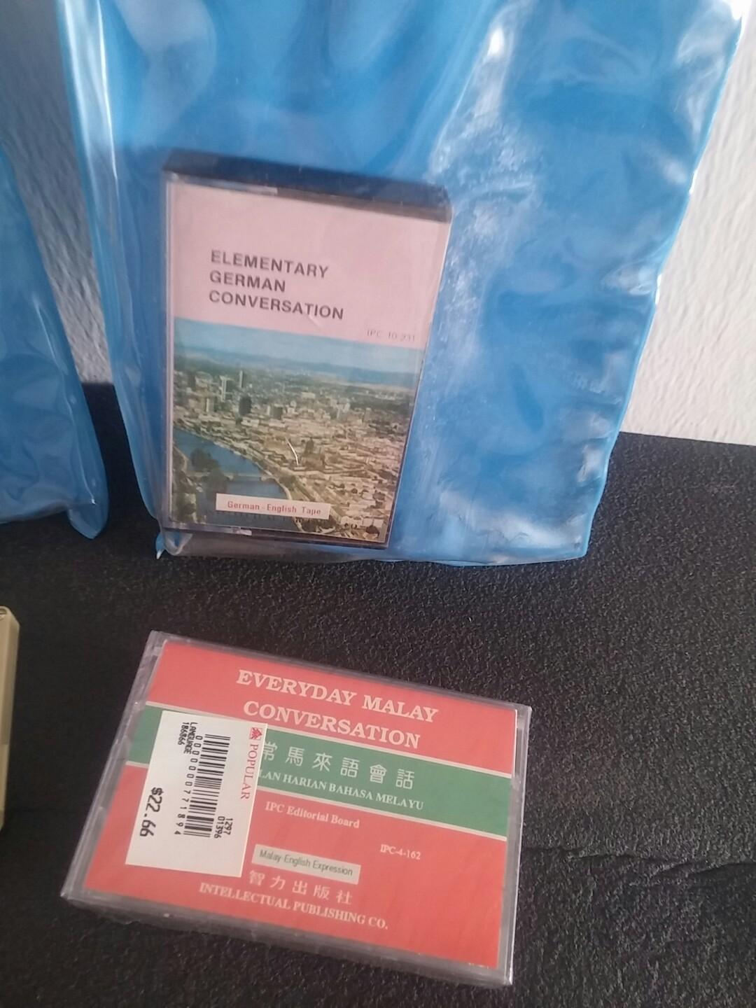 Vintage Cassette: Learn New 3rd Language (French German Bahasa Malayu ...