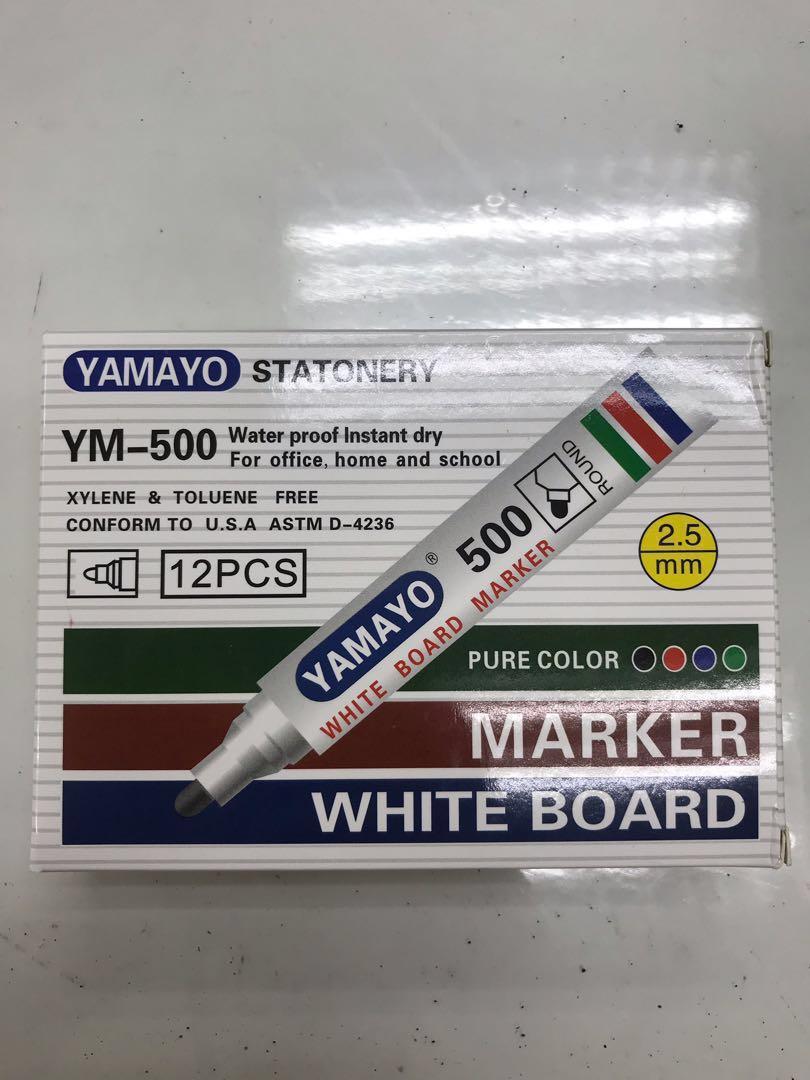Yamayo Whiteboard Markers Box of 12, Hobbies & Toys, Stationery & Craft ...