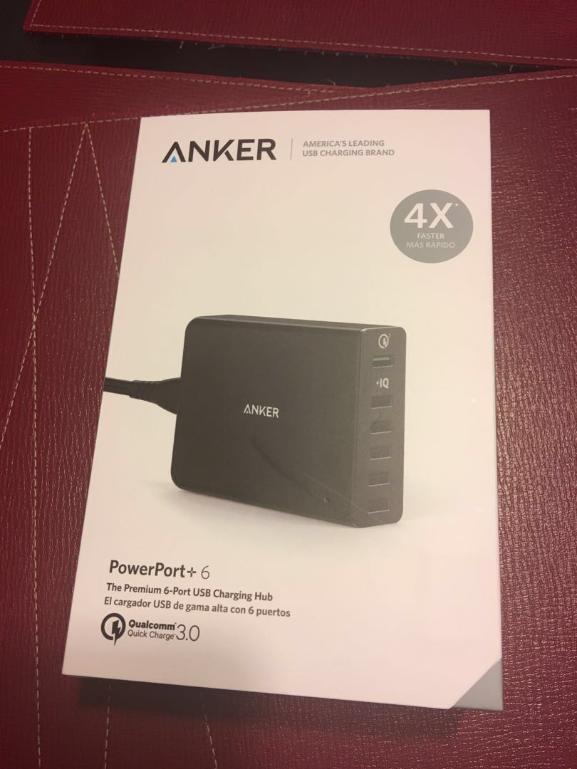 Anker brand new powerport+ 6 with QC 3.0!, Mobile Phones & Gadgets ...