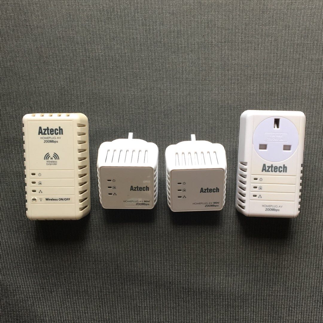 AZTECH HL110EW, HL110EP, HL112E Homeplug Ethernet Adapter, Computers ...