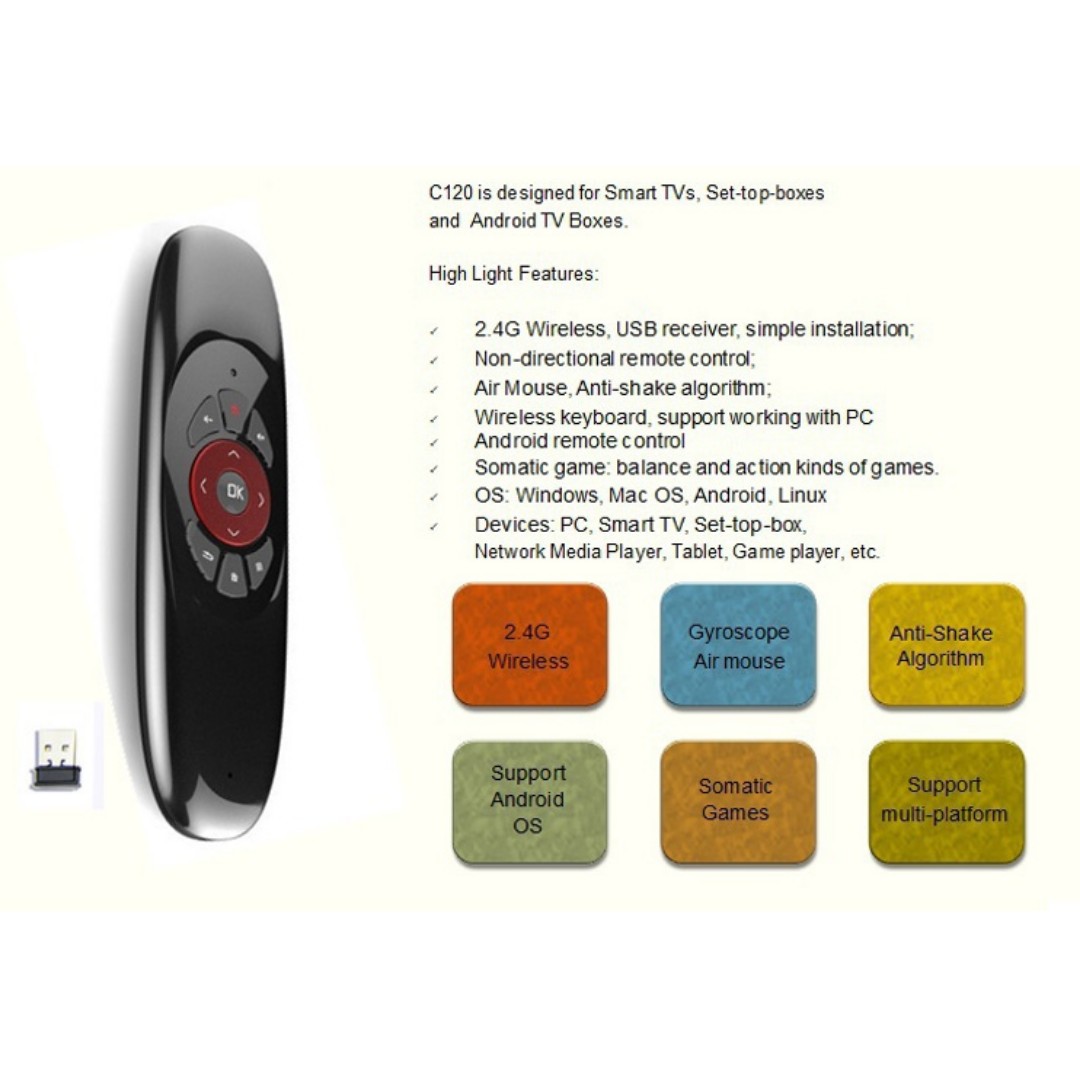 C120 2.4GHz Wireless Fly Air Mouse, Computers & Tech, Parts ...