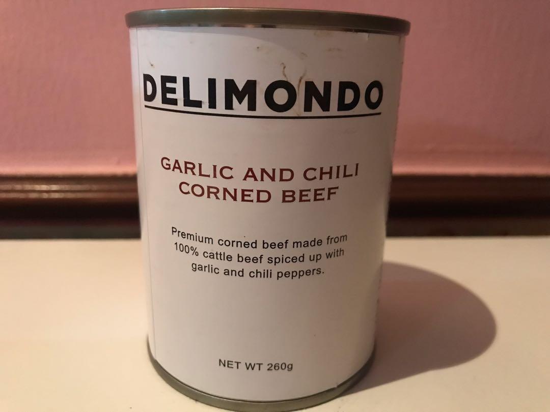 Delimondo Garlic and Chili corned beef, Food & Drinks, Packaged ...