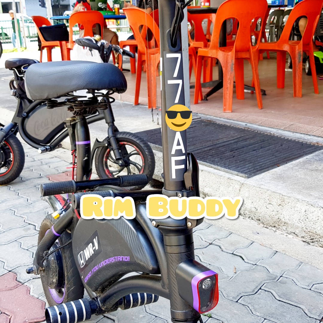 DYU LTA approved font registration stickers for scooters / PMD, Sports ...