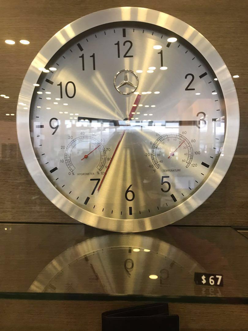 Mercedes Benz clock, Furniture & Home Living, Home Decor, Clocks on ...